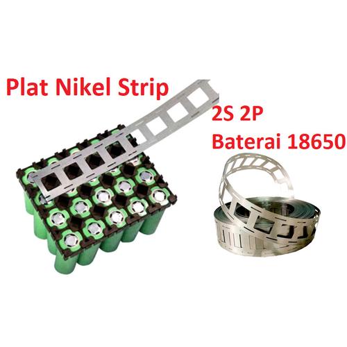 Jual Plat Nikel Baja Plate Strip Nickle Steel Baterai 18650 2P 2S ...