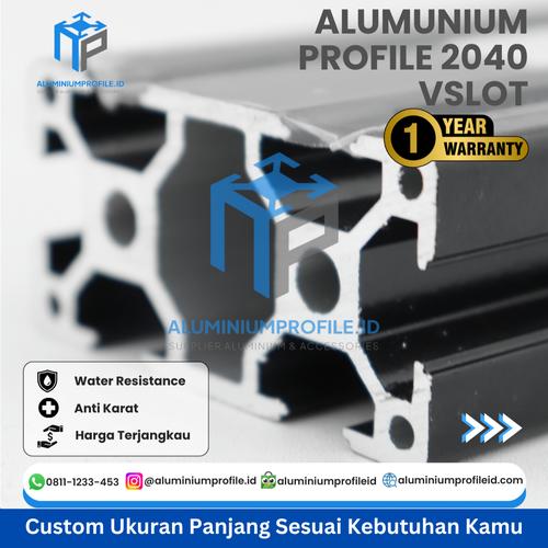 Jual ALUMINIUM PROFILE 2040 V SLOT BLACK PER 1 CM SANGAT MURAH DAN ...