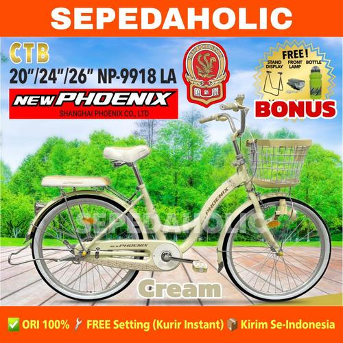 Jual Sepeda City Bike NEW PHOENIX 9918 LA Ukuran 20 24 26 Inch ...