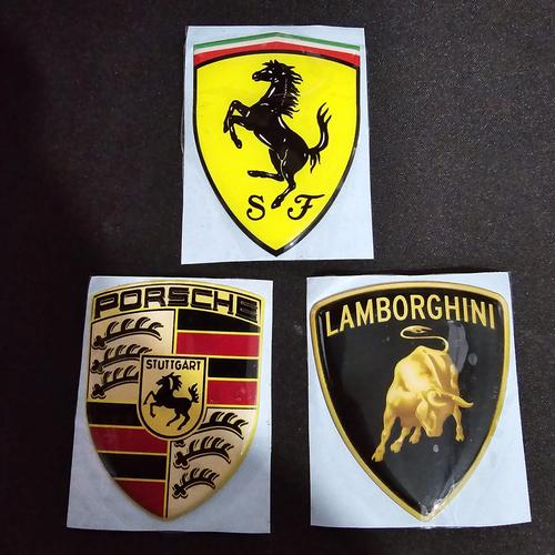 Jual EMBLEM FERRARI STICKER LAMBORGHINI STIKER PORSCHE 3D TIMBUL ...