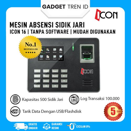 Jual Mesin Absen Fingerprint A5 Sidik Jari PIN Password Mesin Absensi ...