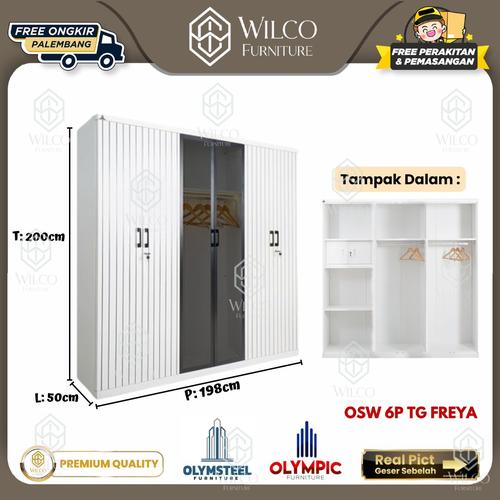 Jual Lemari Pakaian Olymsteel OSW 6P TG Freya | Lemari Baju Besi ...