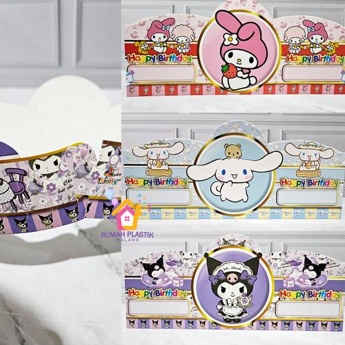 Jual TOPI MAHKOTA MY MELODY CINAMON ROLL KUROMI kurumi sanrio party ...