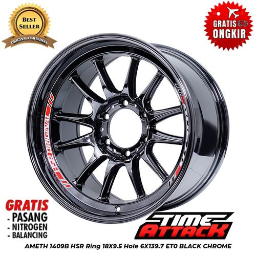 Jual Velg Fortuner Ring 18 HSR Type Ameth Black Chrome Pelek Mobil ...