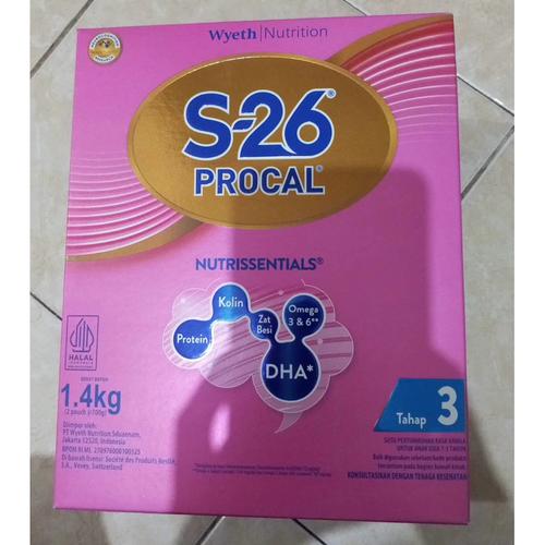 Jual susu anak tahap 3 S - 26 procal box 1400 gr kalsium pertumbuhan ...