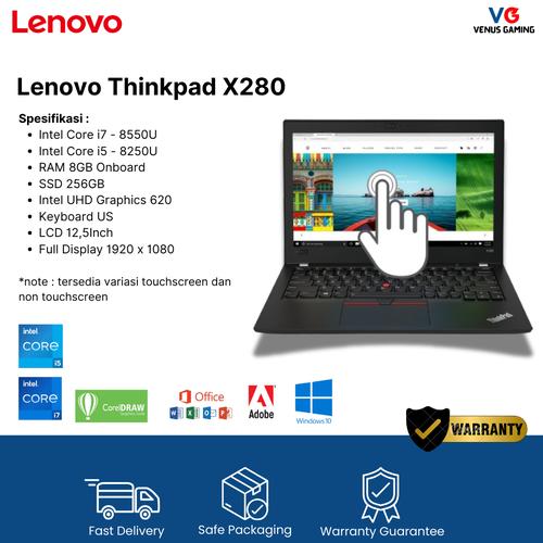 Jual Laptop Slim Lenovo X280 Touchscreen Core i7 Gen 8 Ram 8Gb Ssd ...