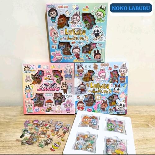 Jual Stiker karakter Lucu isi 100 Lembar Stiker Labubu/Sanrio Mix/Momo ...