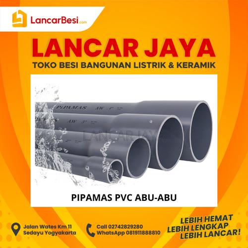 Jual PIPA AIR PVC PIPAMAS PUTIH & ABU-ABU AW - AW 8, Putih - Kab ...