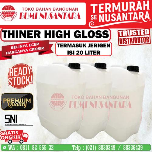 Jual Thinner High Gloss Super 20 Liter Tiner HG Derigen Jerigen Thiner Pengencer Cat - ND Super ...