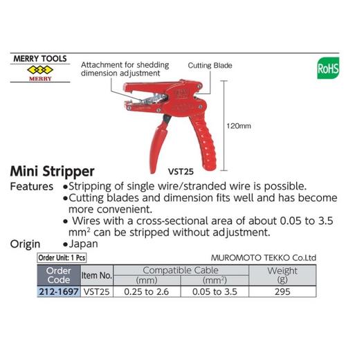 Jual MERRY Mini Stripper 0.05 - 3.50 mm2 VST25 - Kab. Bekasi - Ichiban Hatsu | Tokopedia