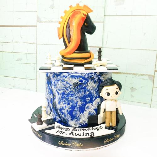 Promo Kue Ulang Tahun/Birthday Cake/Kue Ultah Tema Catur/Kue Birthday ...