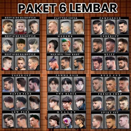 Jual Terjangkau Desain Rapih Poster Barbersop / Poster Pangkas Rambut ...