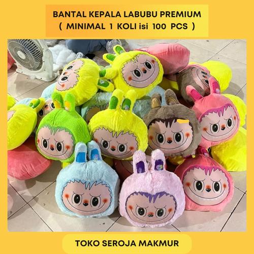 Jual LABUBU ~ Bantal Kepala Labubu Premium || Minimal 1 KOLI (100pcs ...