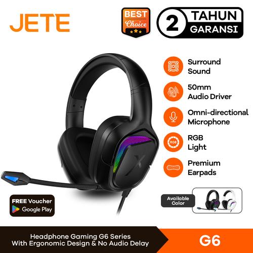 Promo JETE X G6 Headset Gaming Headphone Gaming Noise Cancelling JETEX ...