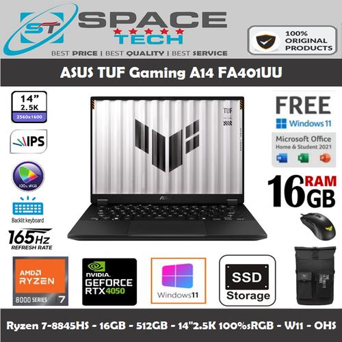Promo ASUS TUF Gaming A14 FA401UU Ryzen 7-8845HS RTX4050 32GB 512GB 14 ...