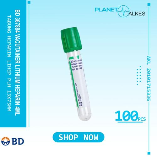 Jual 367884 BD VACUTAINER Tabung Lithium Heparin 4ml 13x75 / Tube LIHEP ...