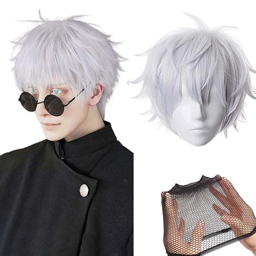 Jual Wig Gojo Satoru Wig Anime Rambut Gojo Satoru Cosplay Anime Jujutsu ...
