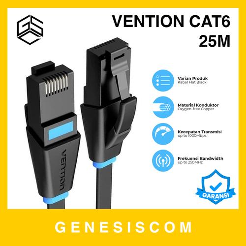 Jual Kabel LAN RJ45 25M/25 Meter Cat6 VENTION IBK Internet UTP Cable ...