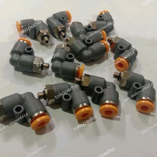 Jual Nepel L bow drat M5 x 6 mm MPL PL L Bow 6-M5 Selang Angin Selang ...