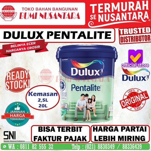 Jual DULUX PENTALITE ANTIBAC BRILLIANT WHITE 2,5L 20L DULUX 2290 CAT ... Jual DULUX PENTALITE ANTIBAC BRILLIANT WHITE 2,5L 20L DULUX 2290 CAT ...