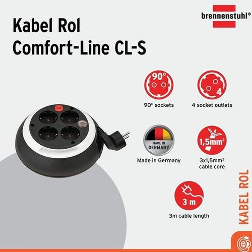 Jual Brennenstuhl Comfort Line Kabel Roll / Rol / Gulung / Olor Stop ...