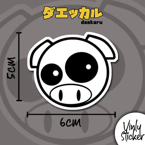 Jual sticker vinly cutting subaru pig manga mascot - Kota Depok ...