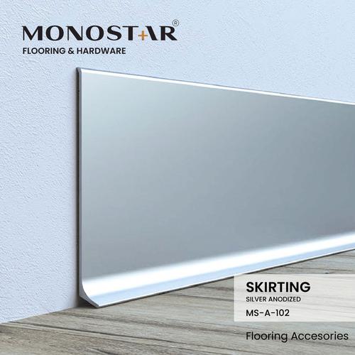 Jual PLINT SKIRTING ALUMUNIUM MONOSTAR – AKSESORIS LIST LANTAI 10CM X ...