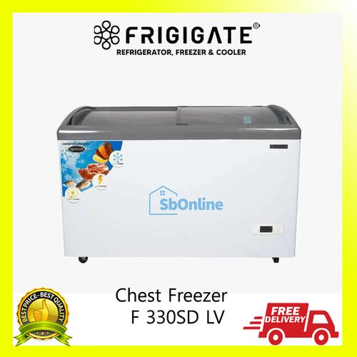 Jual FRIGIGATE F-330SD-LV F 330SD LV Chest Freezer Pembeku Glass ...