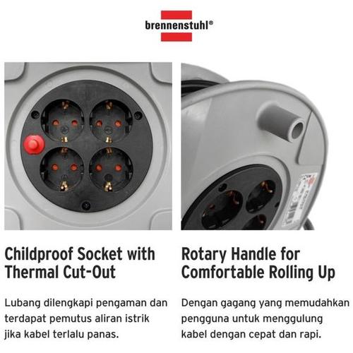 Jual Brennenstuhl AK 260 Cable Reel / Kabel Roll / Rol / Gulung / Olor ...