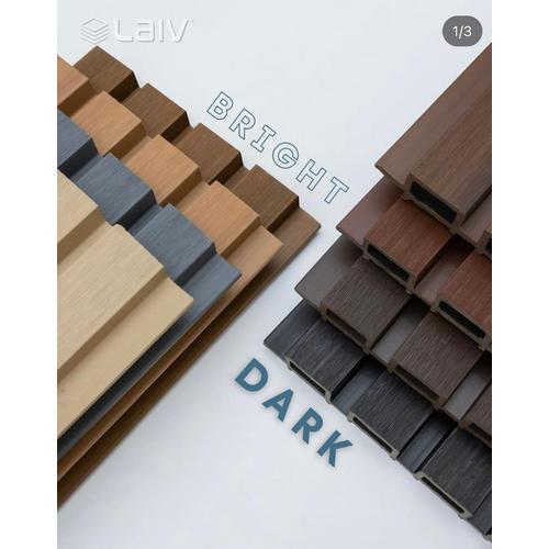 Promo LAIV Wall Cladding WPC Wood Panel Kisi Kisi WallPanel Outdoor ...