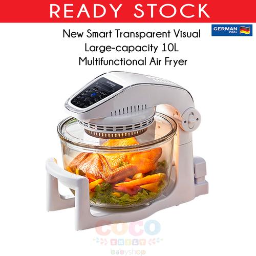 Jual GERMAN POOL CKY-298 New Smart Transparent Visual Air Fryer 10L ...