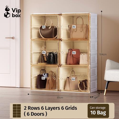 Promo ANTBOX Lemari Tas / Rak Tas / Rak Helm / Kabinet 6 Box Serbaguna ...