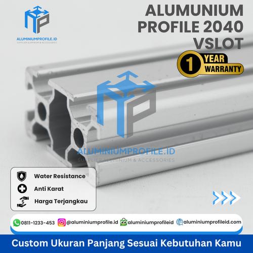 Jual ALUMINIUM PROFILE 2040 V SLOT SILVER PER 1 CM MURAH BERKUALITAS ...