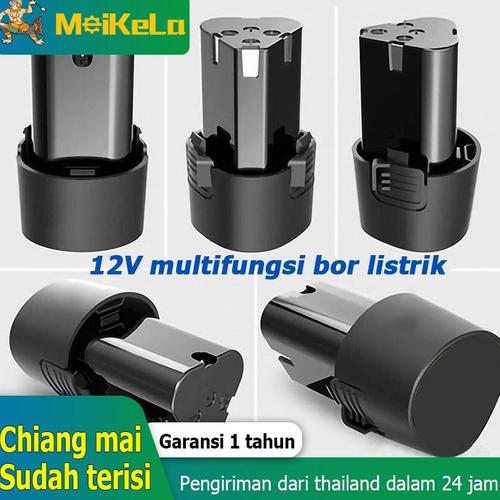 Jual （Baterai baru tahan lama）batrai baterai bor cordless 12v 12 volt ...