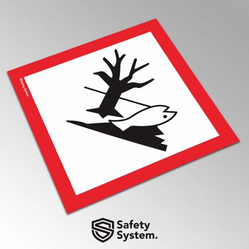 Jual Sticker K3 Label Simbol B3 Ghs Berbahaya Bagi Lingkungan - XL ...