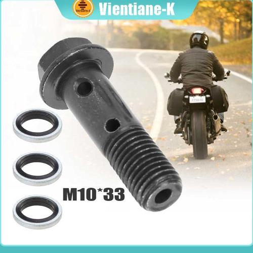 Jual DOUBLE BANJO BOLT / BAUT DOUBLE BANJO / BAUT SELANG OLI M10 X 1.25 ...