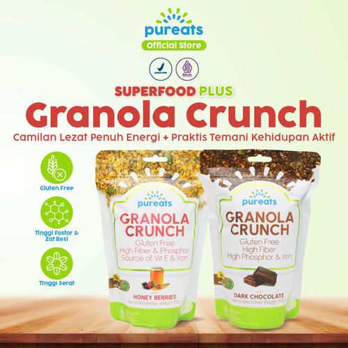 Promo Pureats Granola Crunch - ASI Booster Plus - Sereal Sarapan Sehat - Honey Berries - Kab ...