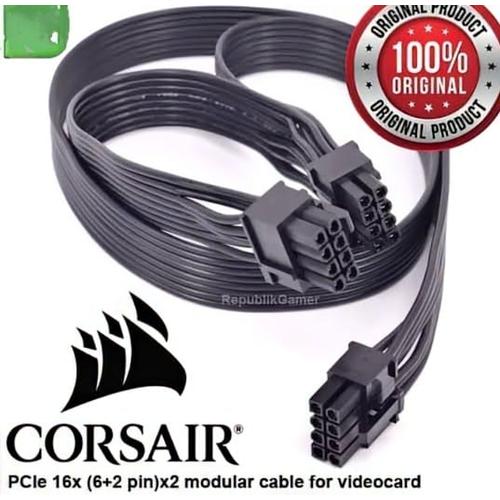 Jual Kabel Modular PSU Corsair PCIe Type 4 | 8 pin to 2x 6+2 pin ...