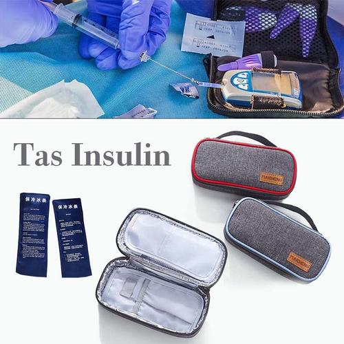 Jual Tas Penyimpanan Insulin Portabel Pendingin Insulin Tas Insulin Cooler Travel Case Tempat ...