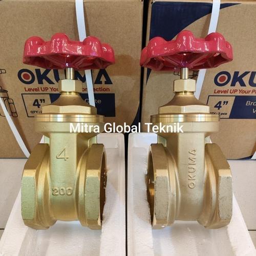 Jual Gate Valve Kuningan Drat 1" Inch / Gate Valve Brass Class 200 DN25 ...