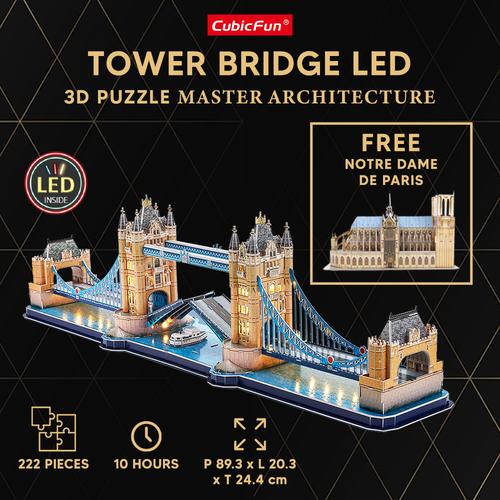Promo Cubicfun Tower Bridge LED Master Collection L531h - 3D Puzzle ...