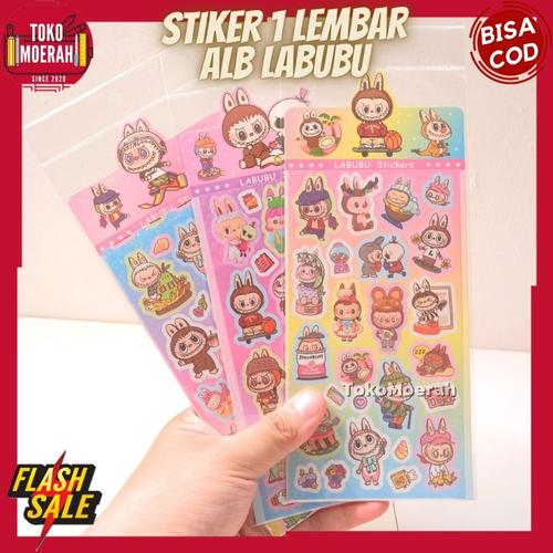 Jual STIKER LABUBU ALB 1 LEMBAR STIKER UNIK LABUBU LUCU STICKER ...