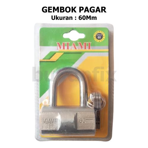 Jual MIAMI GEMBOK PAGAR / GEMBOK PINTU MODEL BALOK UKURAN 60Mm - Kota ...
