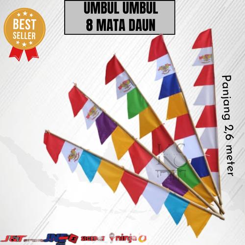 Jual BENDERA UMBUL UMBUL GARUDA 8 MATA DAUN ( 2,6 meter ) - Hijau - Kab. Garut - KAKAY SHOOP ...