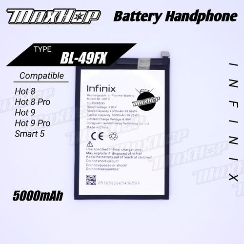 Jual Baterai Hot 8 / Hot 8 Pro / Hot 9 / Hot 9 Pro / Smart 5 Original ...