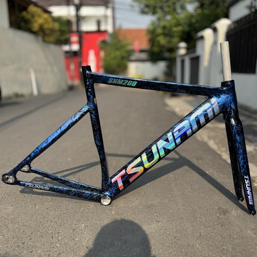 Jual Frameset Tsunami SNM200 Fixie Fixed Gear - Biru - Jakarta Selatan ...