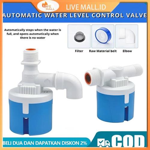 Jual Kran Otomatis Bak Mandi 1/2 3/4 Sensor Keran Tandon Air Pelampung ...