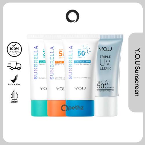 Jual YOU Sunscreen Triple UV Elixir SPF 50+ PA++++ 30ml - Daily ...