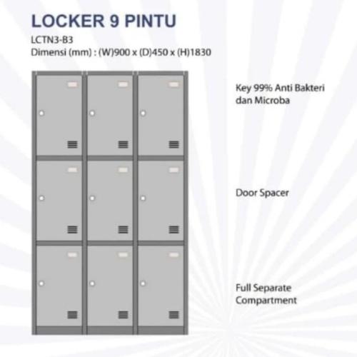 Jual Lokker Locker Besi 9 Pintu TOP Murah Free Ongkir + Pasang ...
