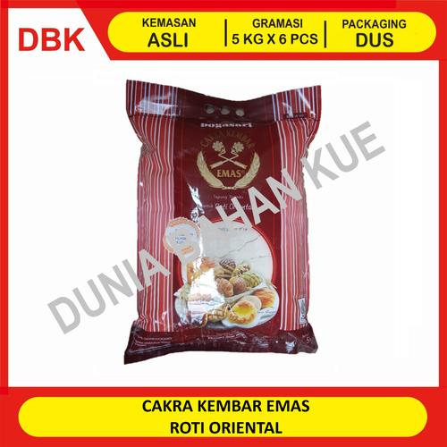 Jual CAKRA KEMBAR EMAS ROTI ORIENTAL / TEPUNG TERIGU ORIENTAL CAKRA ...